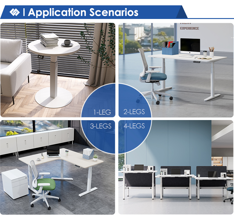 Mobile Height Adjustable Table Pneumatic Desk With Wheels Gas Spring ...